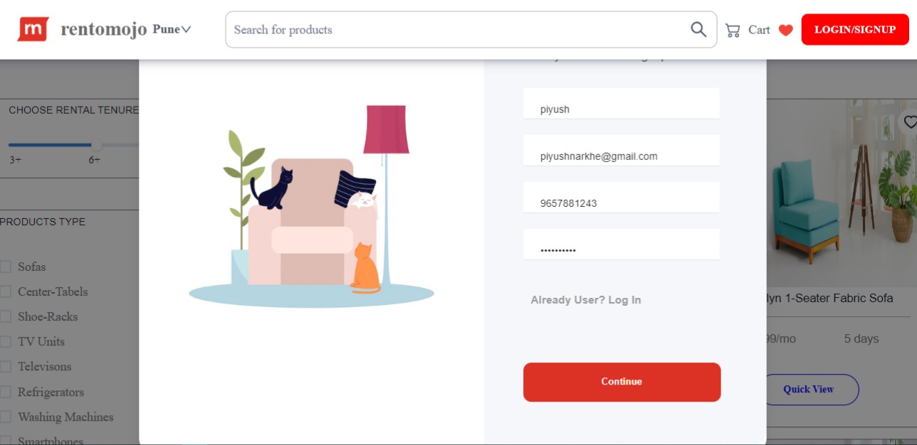 rentomojo-clone - Codesandbox